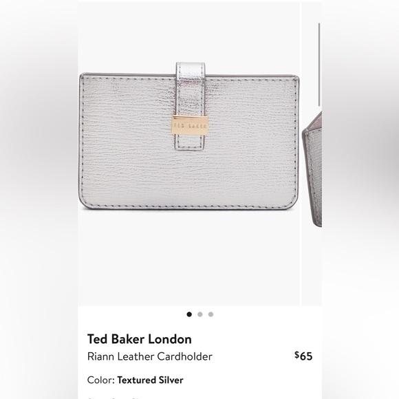Ted Baker London | Bags | Ted Baker London Silver Cardholder | Poshmark